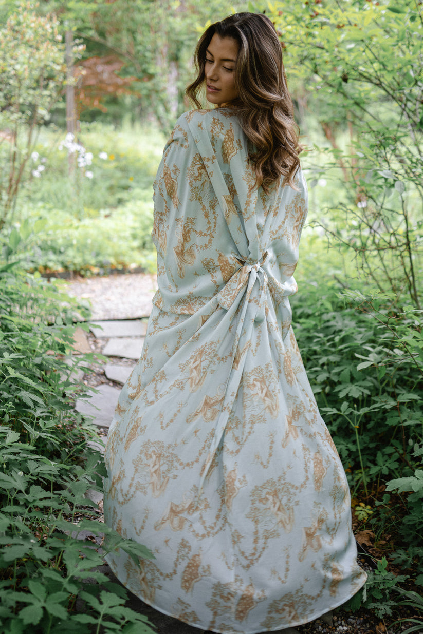 poesie robe | blue gold – Till Blush Of Night
